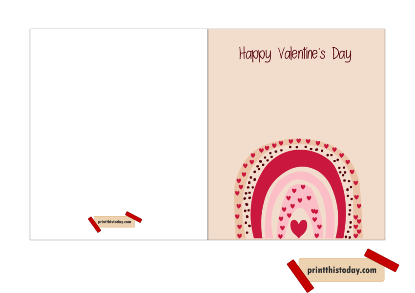 Free Printable Happy Valentine’s Day Cards